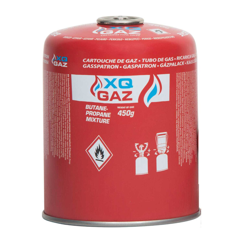 XQ Gaz Gasflaske EN417 med gevind 450g | GetCamping.dk